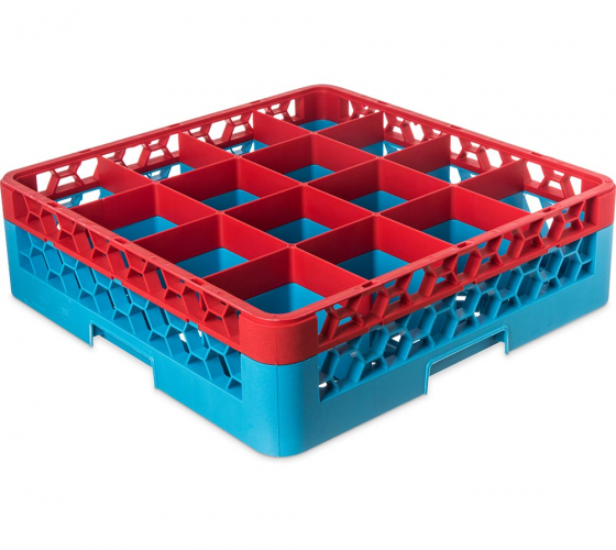 16-Compartment Standard Glass Rack - SYS Crates