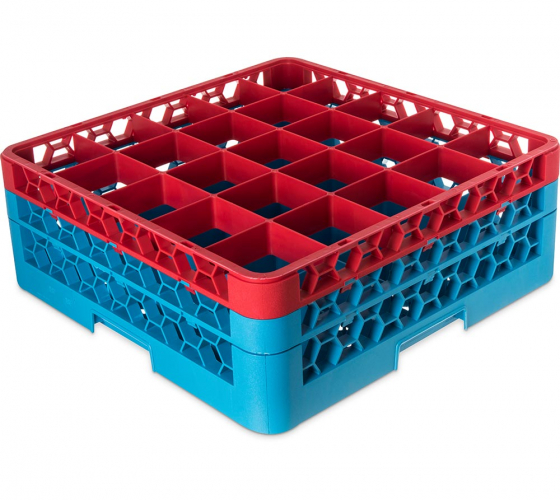 25-Compartment Standard Glass Rack - SYS Crates