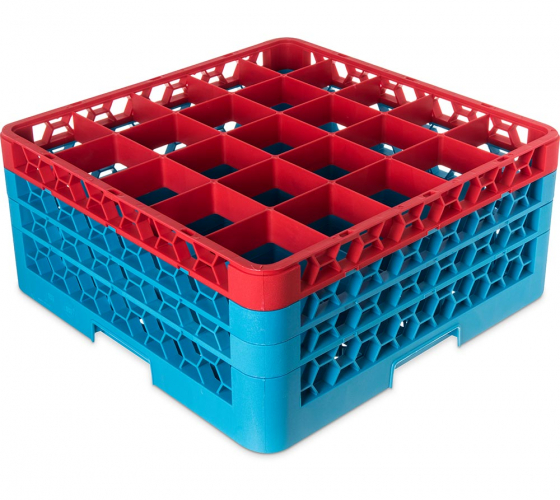 25-Compartment Standard Glass Rack - SYS Crates