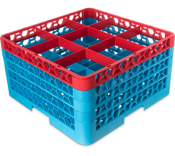 9-Compartment Standard Glass Rack - SYS Crates