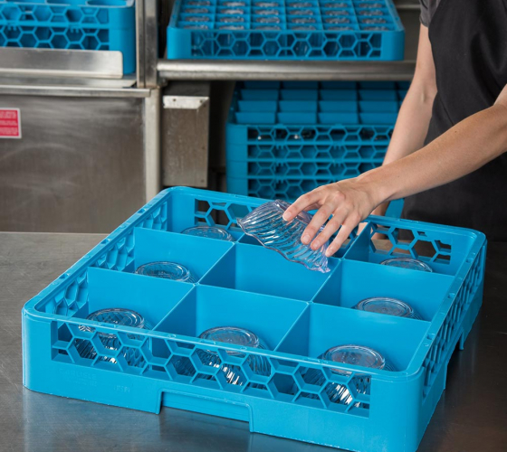9-Compartment Standard Glass Rack - SYS Crates