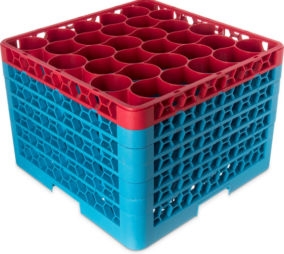 30-Compartment Staggered Glass Rack - SYS Crates